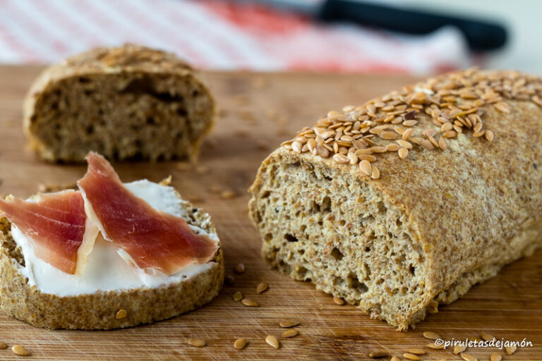 Pan de lino | Piruletas de jamón - Blog de cocina